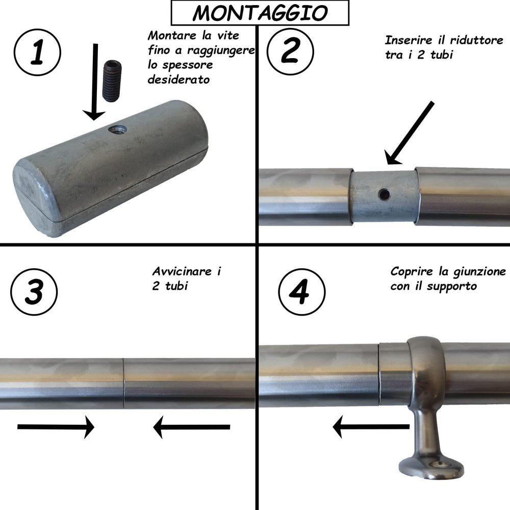 Montante per Ringhiera Fissaggio Laterale – parpyon
